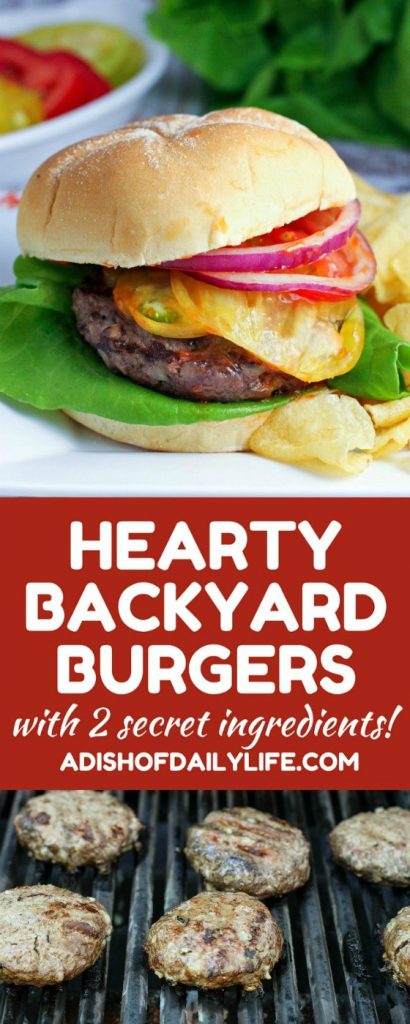 Hearty Backyard Burgers - A Dish of Daily Life