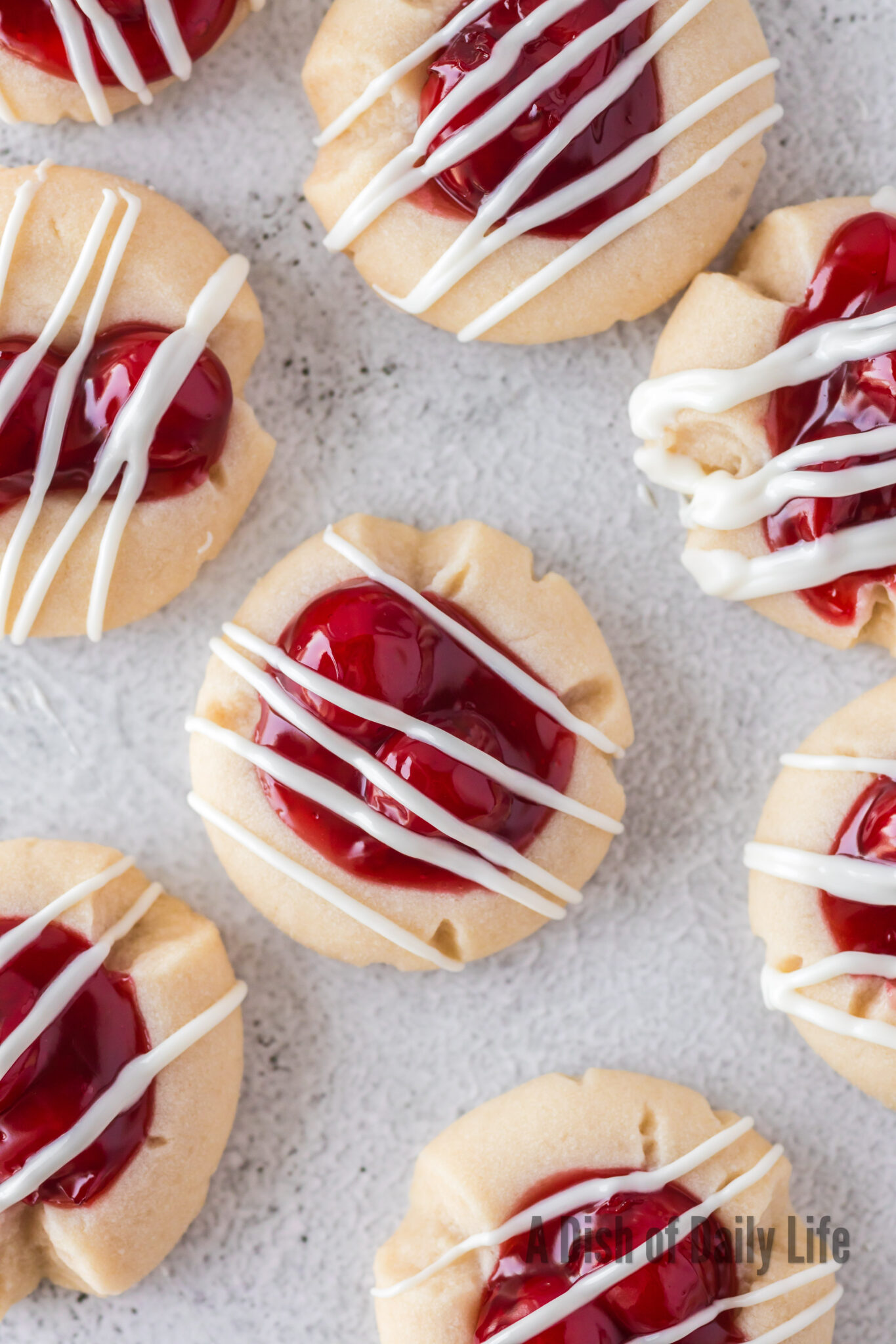 Cherry Pie Cookies - A Dish of Daily Life