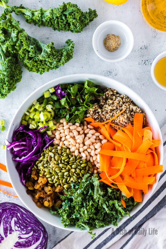 Power Greens Salad - A Dish of Daily Life