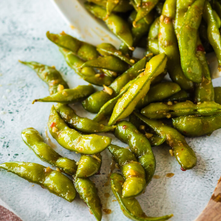 Sweet Chili Edamame - A Dish of Daily Life