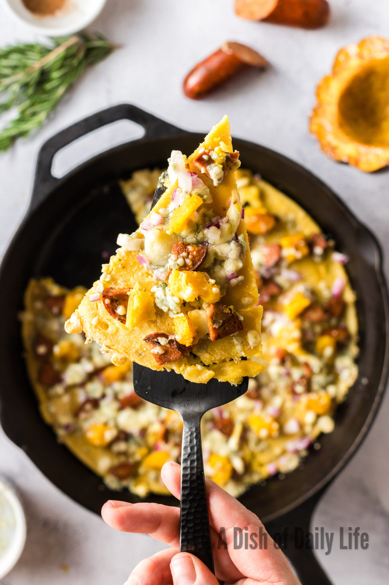 Acorn Squash Pizza - A Dish of Daily Life